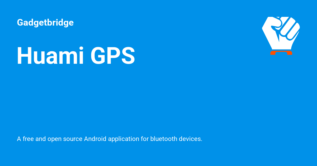 Huami GPS - Gadgetbridge